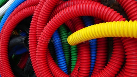 Colorful plastic pipes stock photo. Image of home, pipes - 13128258