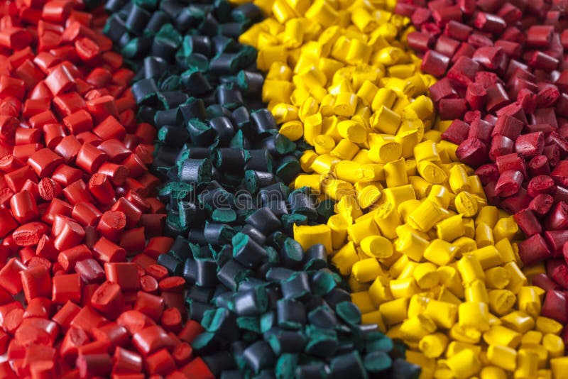Colorful Plastic Polymer Granules Stock Image - Image of innovation ...