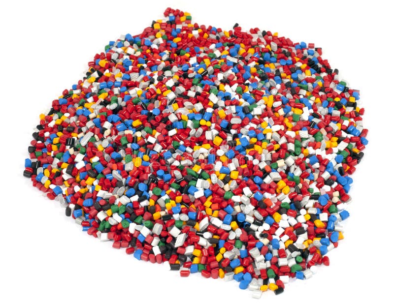 Colorful Plastic Polymer Granules Stock Photo - Image of medicine ...