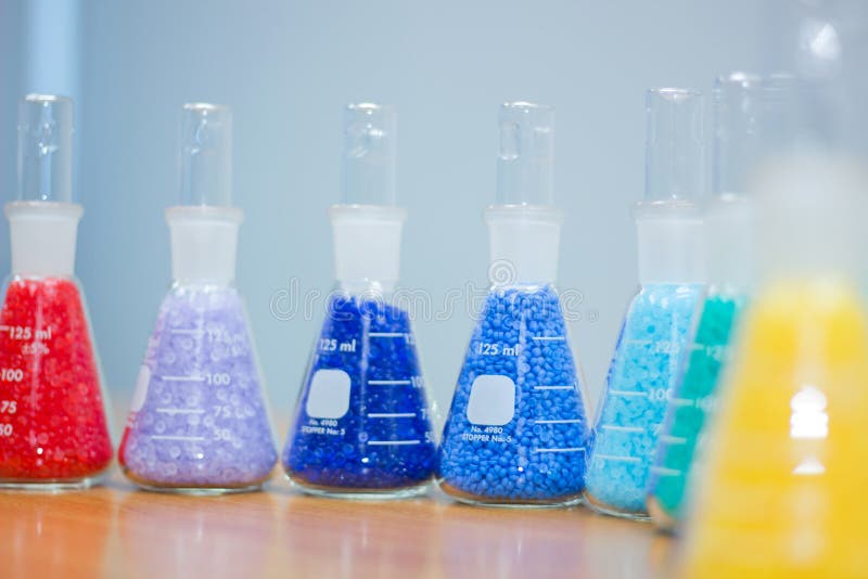 Colorful Plastic PVC Compound for Industrial Manufacturing. Stock Image ...