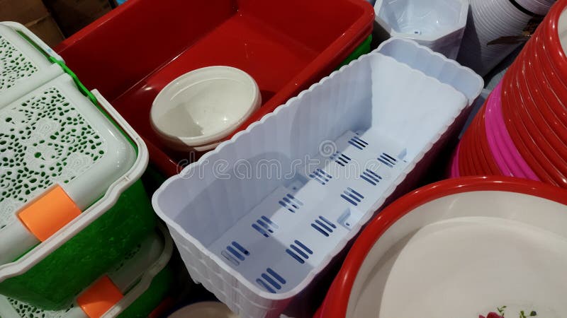 Colorful Plastic in the Shop Stock Image - Image of vehicle, shop ...