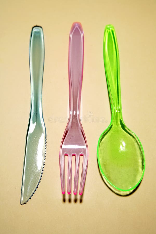 Colorful plastic forks stock photo. Image of colors, forks - 2437158