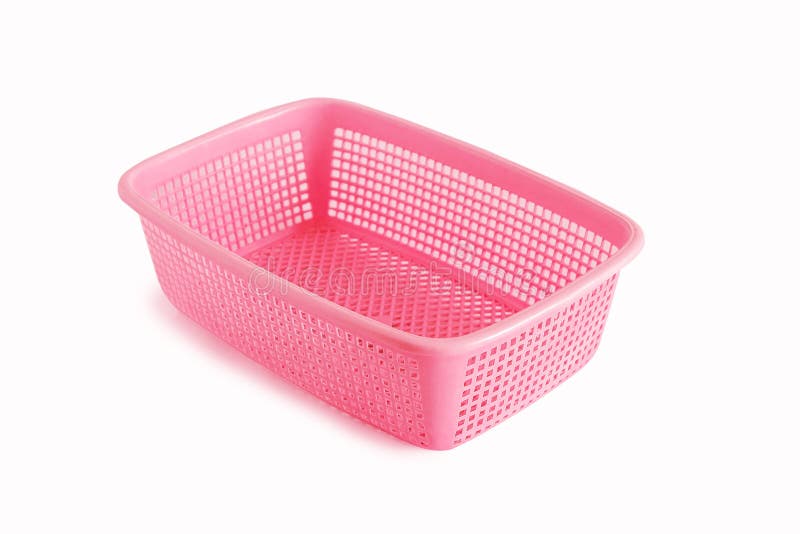 Colorful Plastic of Small Basket for Container Stock Image - Image of ...