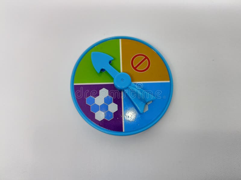 Colorful Plastic Spinner Wheel for Board Games Stock Photo - Image of ...
