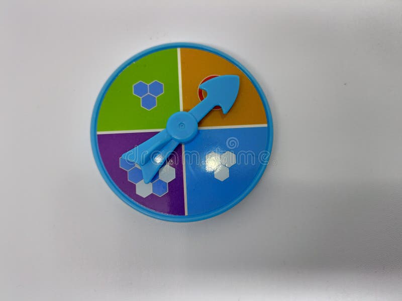 Colorful Plastic Spinner Wheel for Board Games Stock Image - Image of ...