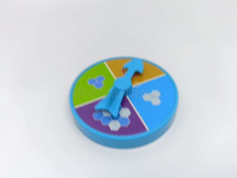Colorful Plastic Spinner Wheel for Board Games Stock Photo - Image of ...