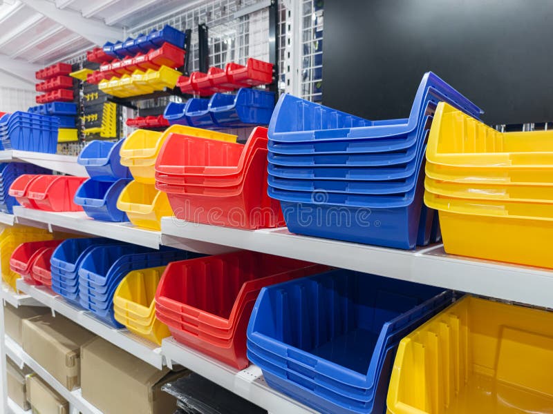 Colorful Plastic Storage Boxes or Plastic Parts Bin , Plastic Storage ...