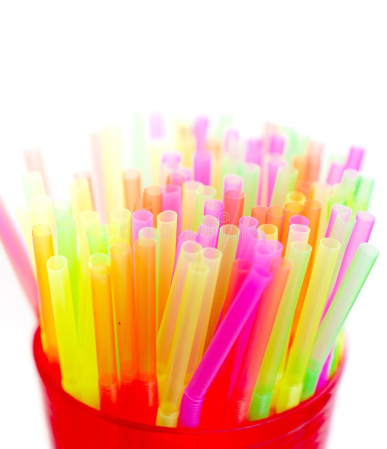 Colorful plastic straws stock image. Image of pattern - 126676963