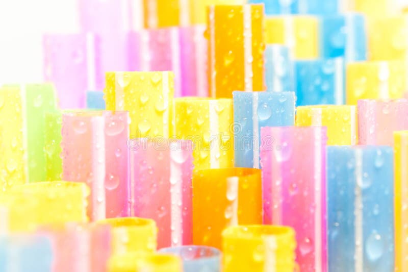 Colorful plastic straws stock image. Image of blue, tube - 62448533