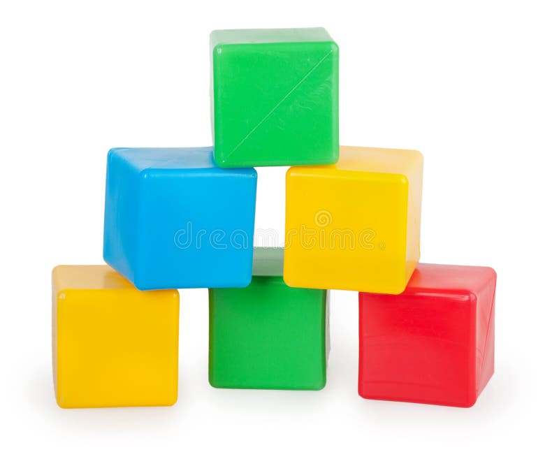 Colorful Plastic Toy Blocks Stock Image - Image of game, buildings ...