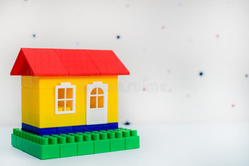 Plastic Toy house stock photo. Image of exterior, little - 121726274