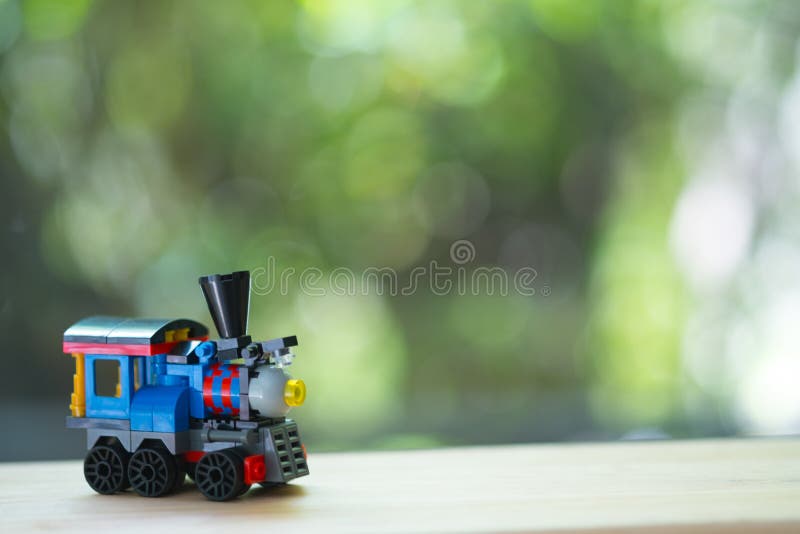 Plastic toy train stock image. Image of plaything, transport - 71733373