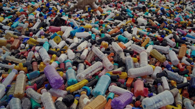 Colorful Plastic Waste Collection with Multicolored Bottle Caps and ...