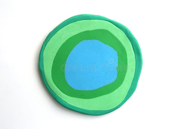 Colorful Plasticine Background Isolated on White. Stock Image - Image ...