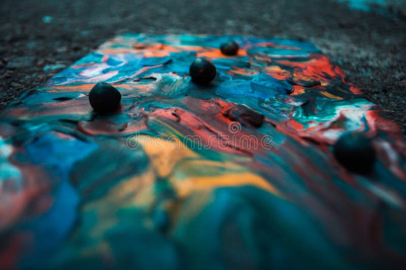 Multi-colored Plasticine Texture Stock Photo - Image of fingers ...