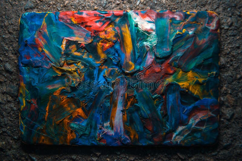 Red Plasticine Texture Background. Stock Image - Image of material ...