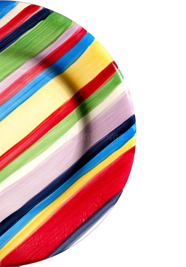 Colorful plate stock photo. Image of eating, home, colorful - 3286824