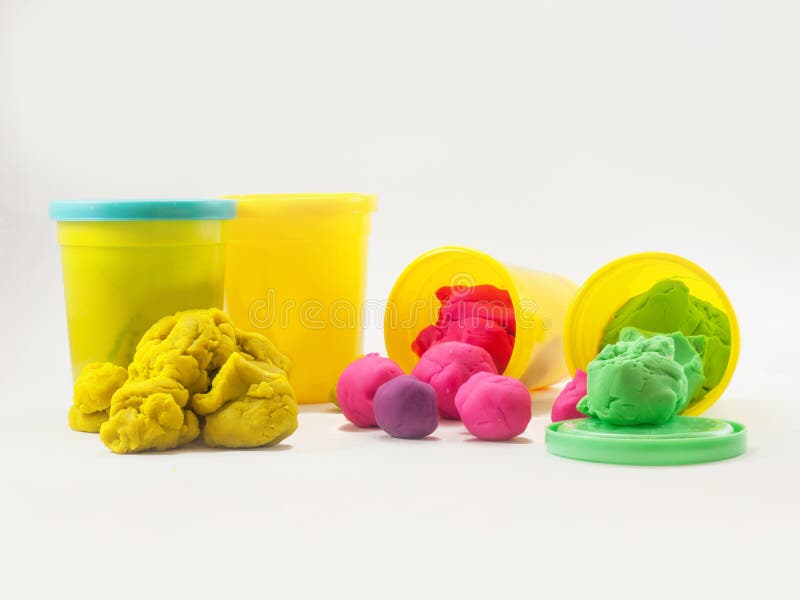 Colored Plasticine for Kids Play, Set and Collection Stock Photo ...