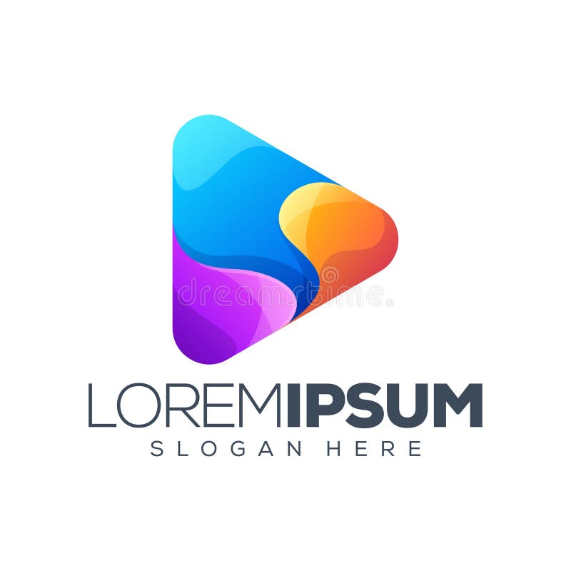 Colorful Play Of Hues And Orange Bubbles, Background Stock Illustration ...