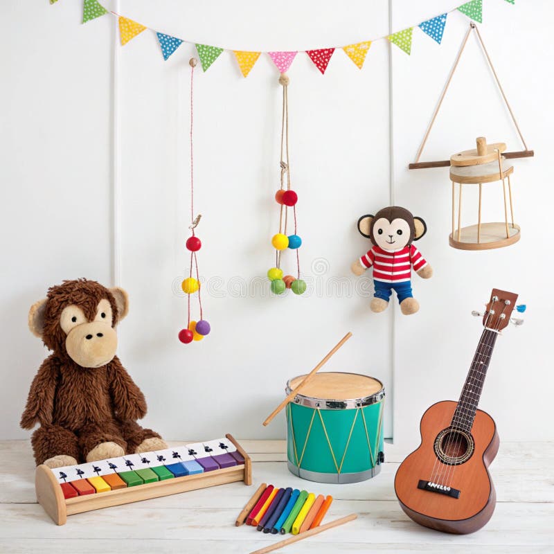 Colorful Play Set for a Child S Room Stock Photo - Image of movement ...