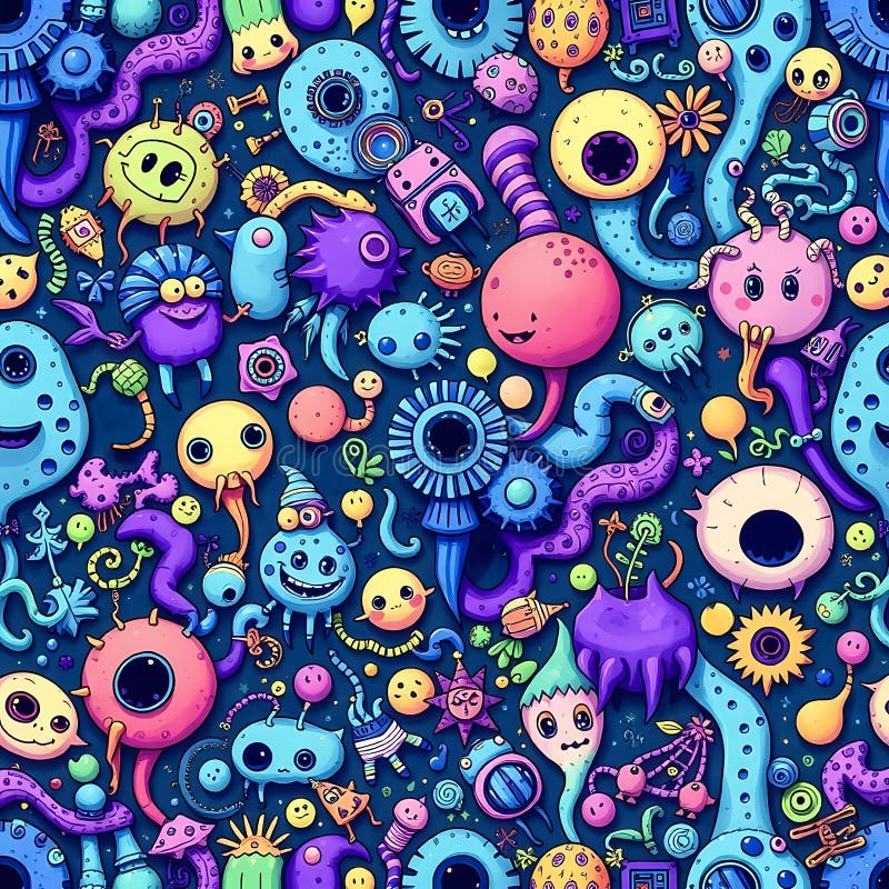 Colorful and Playful Characters Created in a Vibrant, Fantasy-inspired ...