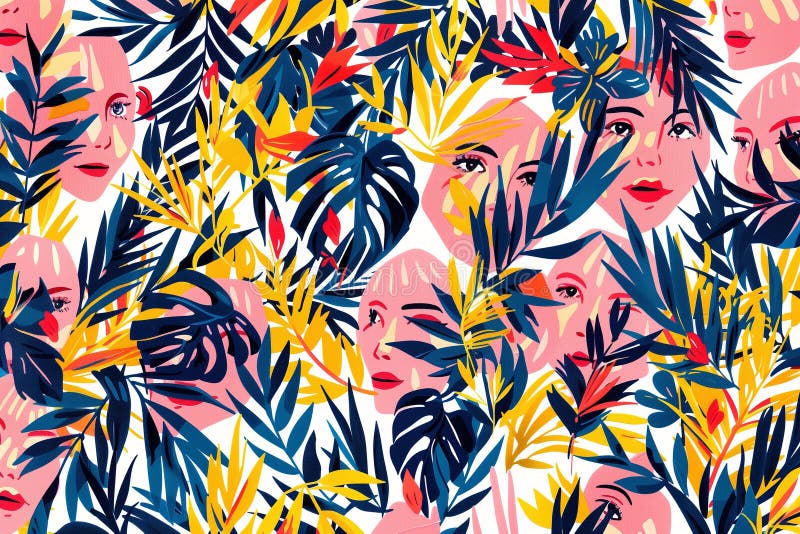 Colorful and Playful Pattern Featuring Friendly Illustrations for ...