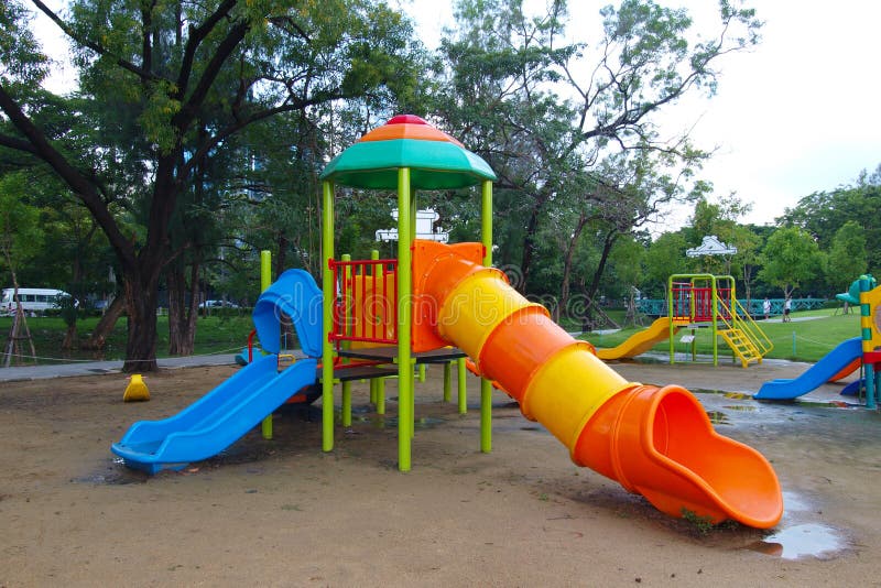 Colorful playground stock image. Image of nature, summer - 21572561