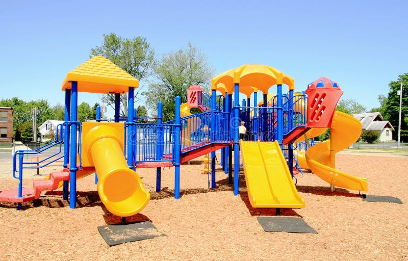Childhood Nostalgia Playground Equipment Stock Photo - Image of ...