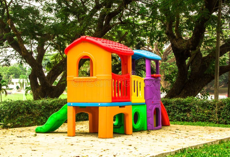 Colorful playground stock image. Image of yellow, structure - 103943151