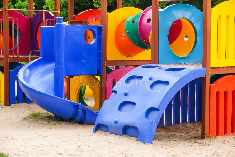 Colorful playground stock image. Image of enjoy, play - 94832259