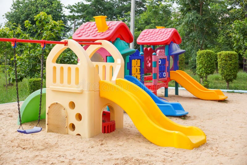 Colorful playground stock image. Image of game, amusement - 94832135