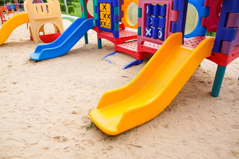 Colorful playground stock photo. Image of slider, equipment - 94832264