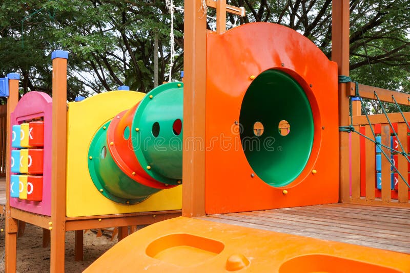 Colorful Playground for Kids Stock Image - Image of sport, park: 94832275