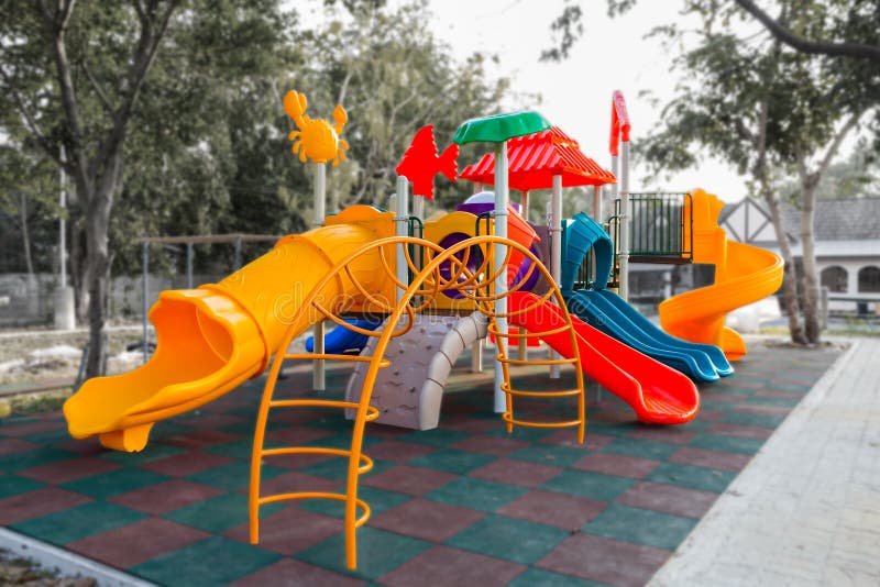 Colorful playground stock photo. Image of play, funny - 43748042