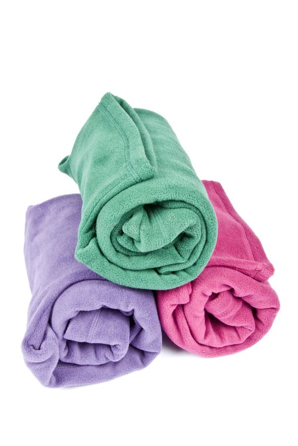 Colorful Polar Fleece stock photo. Image of fleece, rolled - 17225326