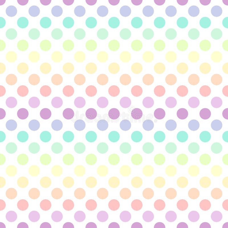 Colorful polka dot pattern stock vector. Illustration of cute - 78941657