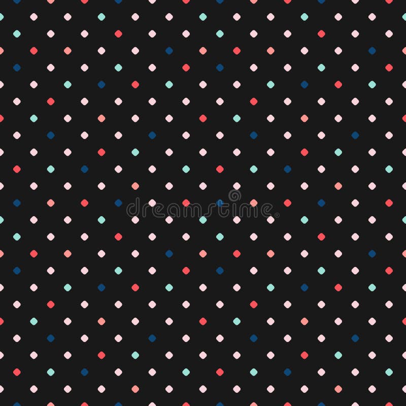 Colorful Polka Dot Seamless Pattern. Confetti Texture. Small Colorful ...