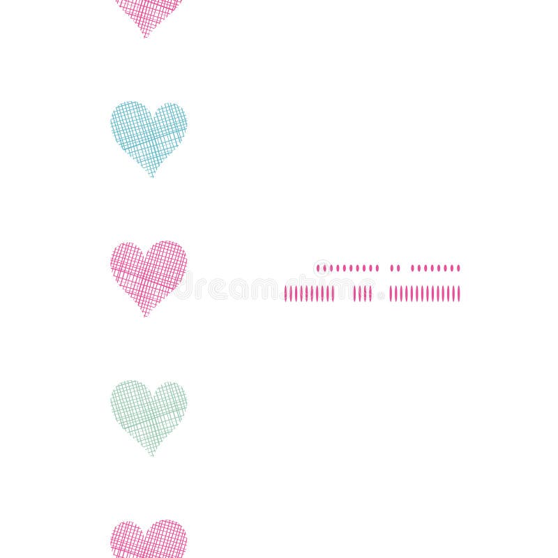 Colorful Polka Dot Textile Hearts Vertical Frame Stock Vector ...