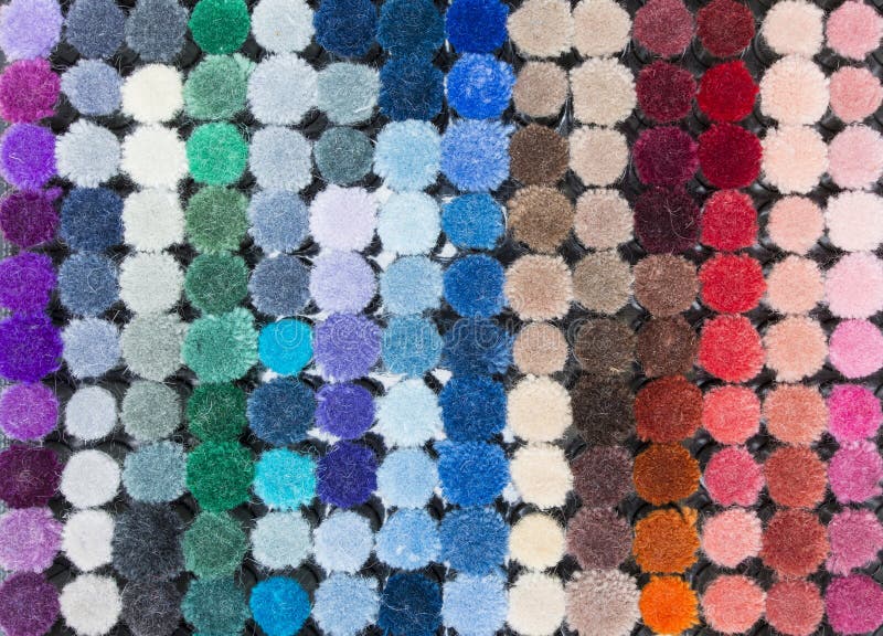 Colorful Polyester in a Variety of Colors. Stock Image - Image of ...