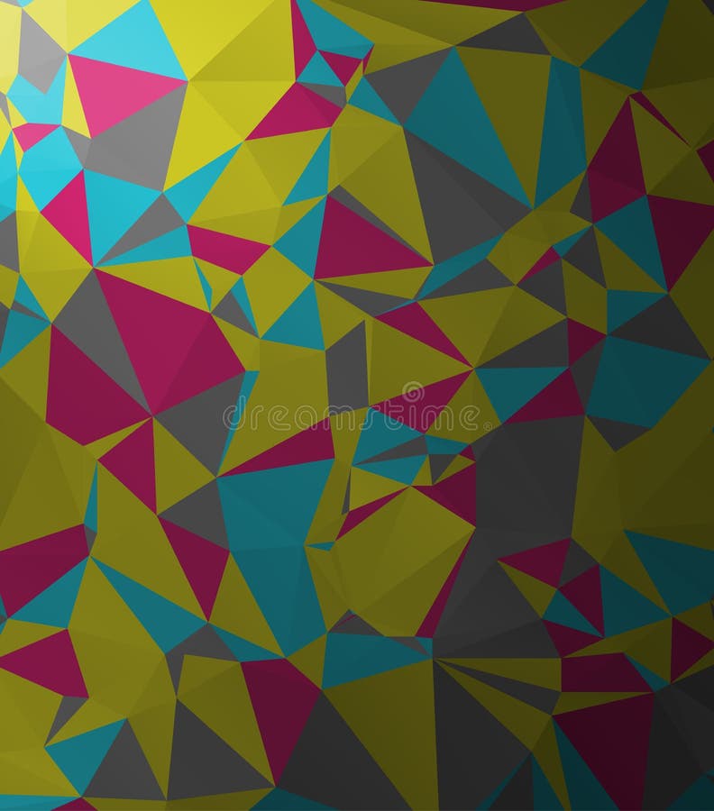 Colorful Polygon Background or Frame. Abstract Rectangle Geometrical ...