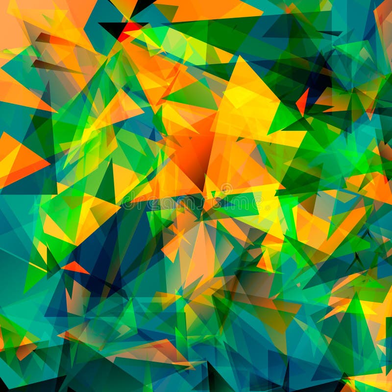 Colorful polygon stock illustration. Illustration of abstract - 57137042