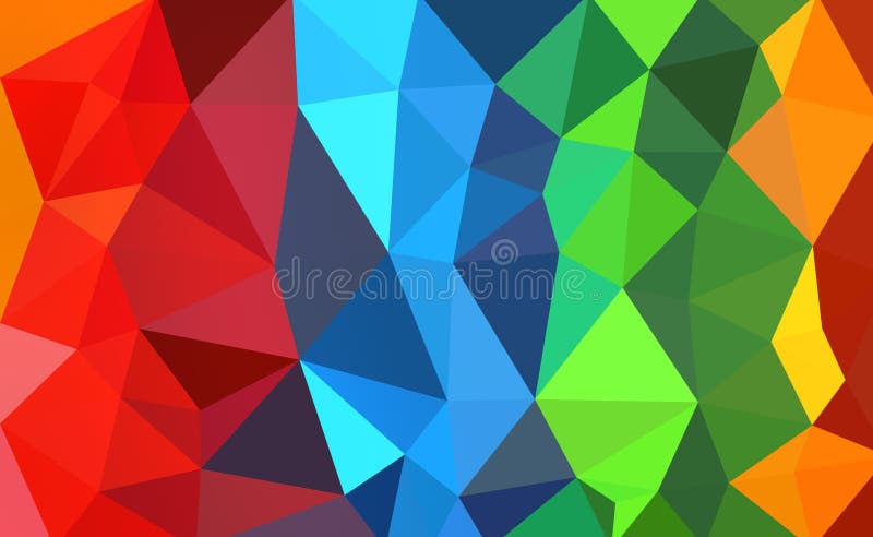 Colorful polygon stock illustration. Illustration of fragment - 56485154