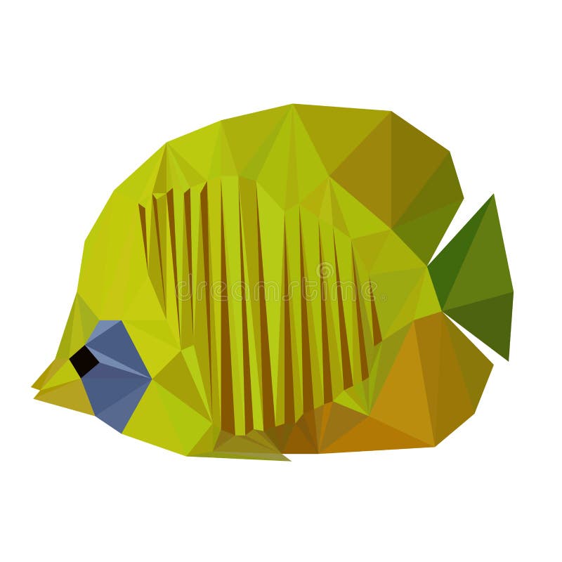 Low Poly Illustration of Fish Stock Vector - Illustration of poly ...