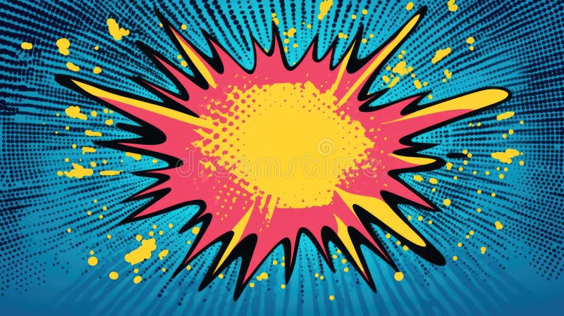 Colorful Pop Art Explosion with Dynamic Burst Effect Stock Photo ...