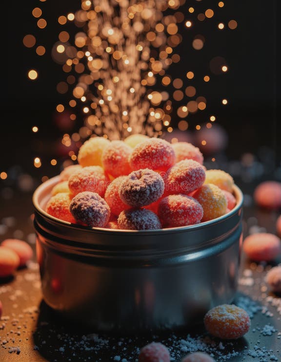 Colorful Pop Rocks Candy Exploding with Carbonation and Sugar Crystals ...