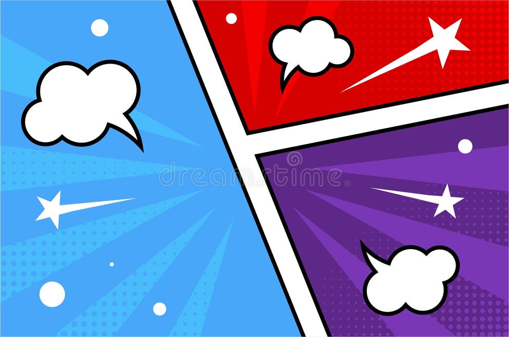 Colorful Pop Up Comic Background Design Stock Illustration ...