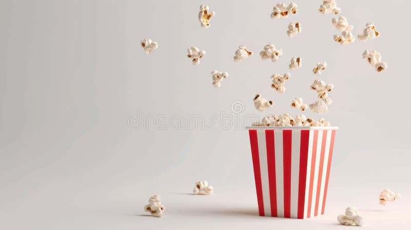 The Colorful Popcorn Bucket. AI Generated Stock Illustration ...