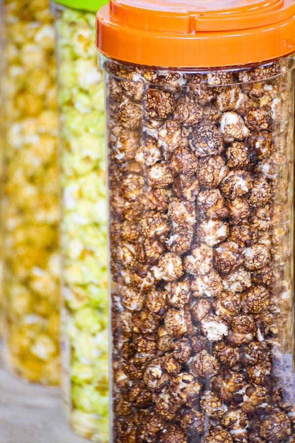 Colorful Popcorn, Vibrant Fun Stock Image - Image of colors, wonder ...