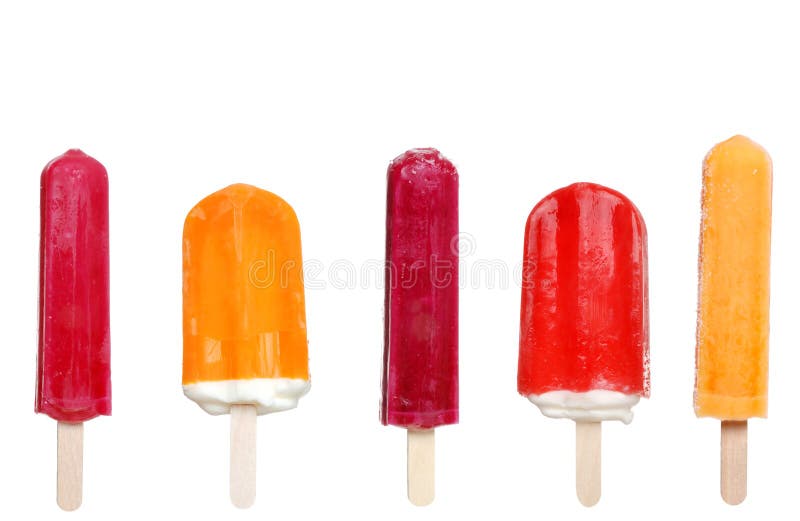 Four colorful popsicle stock photo. Image of childhood - 9225138