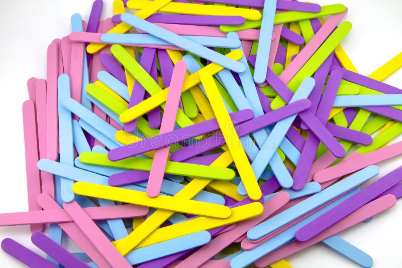 Popsicle Sticks Scattered stock image. Image of abstract - 33854099